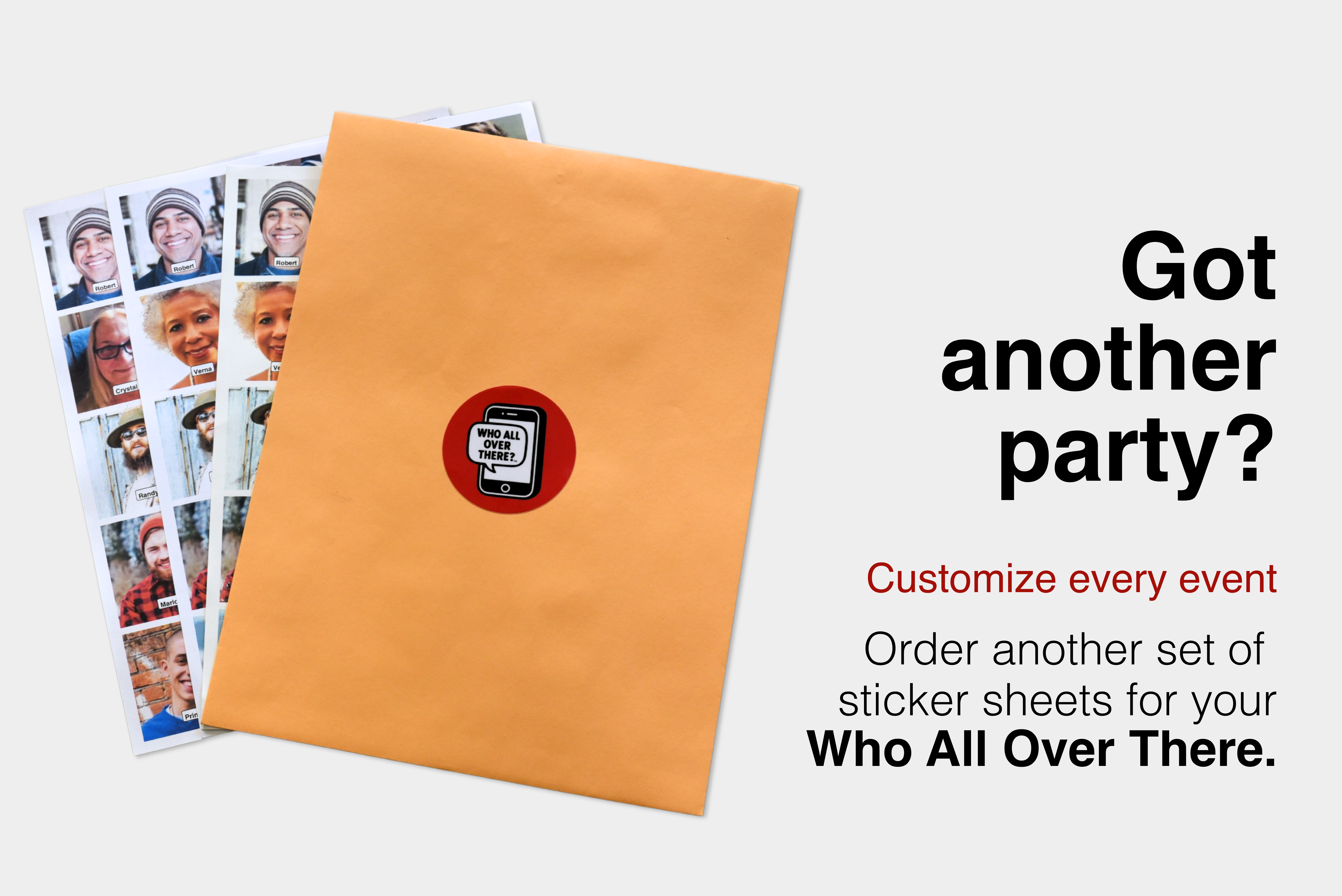 "Who All Over There?" Sticker Pack – Black Card Revoked